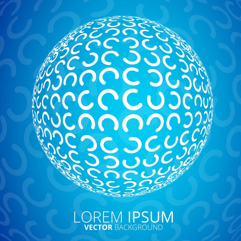 Abstract sphere stock vector. Illustration of background - 44031058