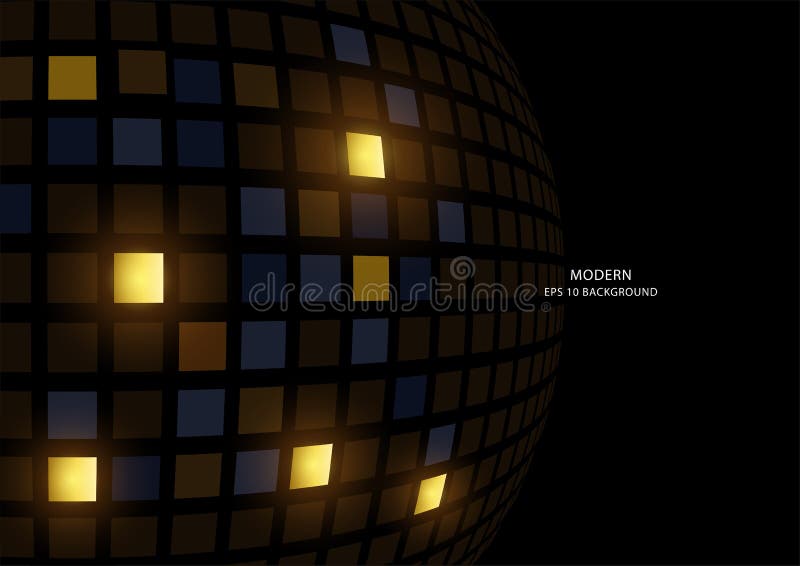 Abstract Sphere with Bright Light Boxes Stock Vector - Illustration of ...