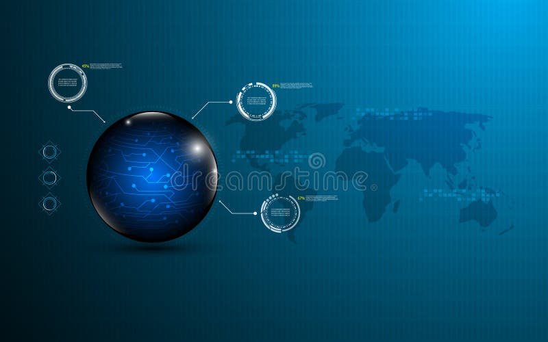 Abstract Circuit Digital Texture Pattern Innovation Design Background ...