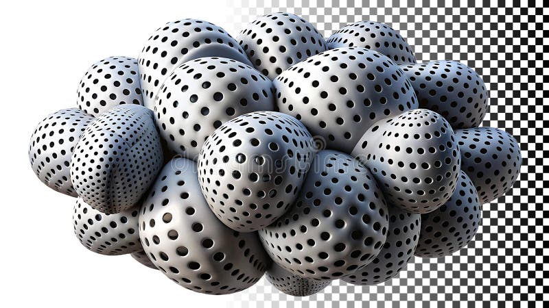 Abstract Sphere Cluster Texture, 3D Geometric Shape, Modern Design ...
