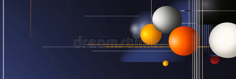 Abstract Sphere Composition Modern Tech Background Innovation ...