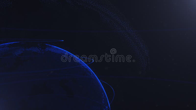Abstract Sphere. Crop Photo. Connected Navy Blue Dots with Lines ...