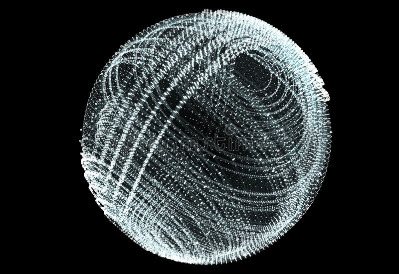 Abstract Sphere. 3D Illustration Stock Illustration - Illustration of ...
