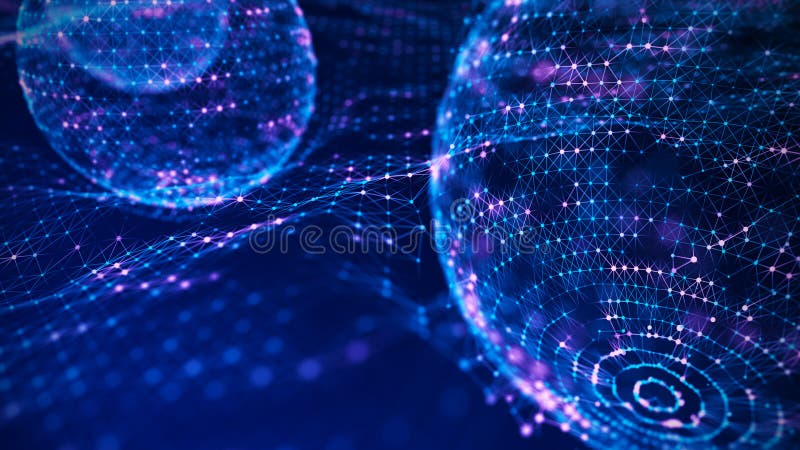 Atomic collision fractal stock illustration. Illustration of design ...