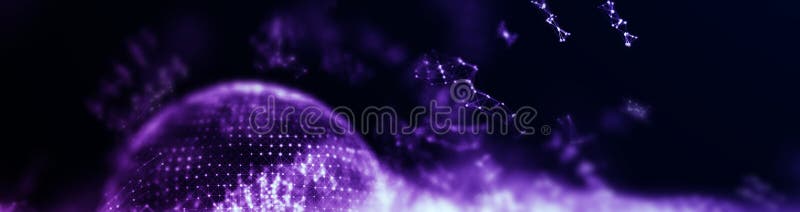 Atomic collision fractal stock illustration. Illustration of design ...