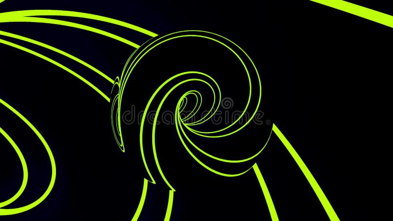 An Abstract Sphere with Glowing Lines Creating Effect of the Optical ...