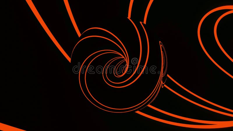 An Abstract Sphere with Glowing Lines Creating Effect of the Optical ...