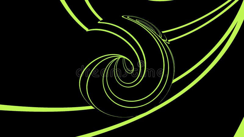 An Abstract Sphere with Glowing Lines Creating Effect of the Optical ...