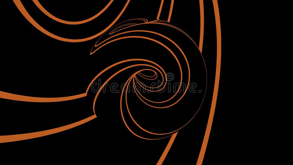 An Abstract Sphere with Glowing Lines Creating Effect of the Optical ...