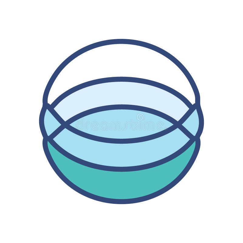 Abstract Sphere Logo. Colorful Geometric Emblem with Layers of Blue and ...