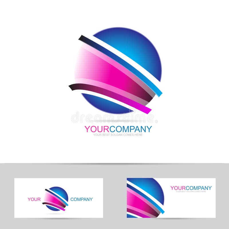 Abstract Sphere Sign Logo Icon Design Stock Vector - Illustration of ...