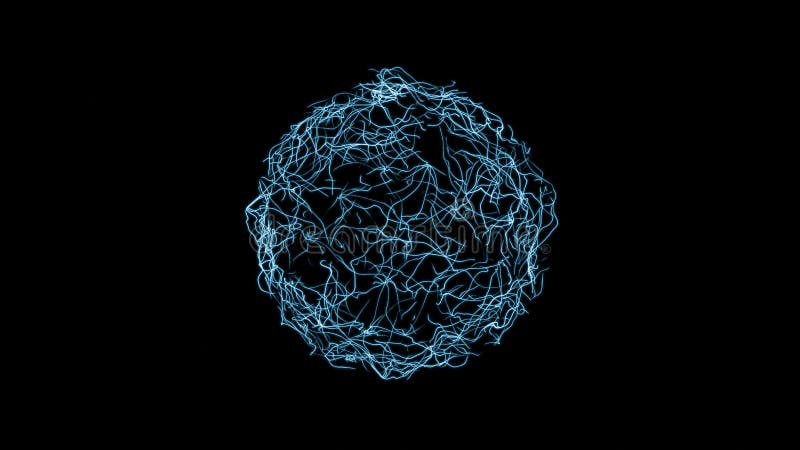 Abstract Sphere from Neuron Swirls Stock Illustration - Illustration of ...
