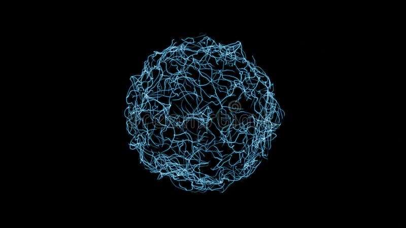 Abstract Sphere from Neuron Swirls Stock Illustration - Illustration of ...