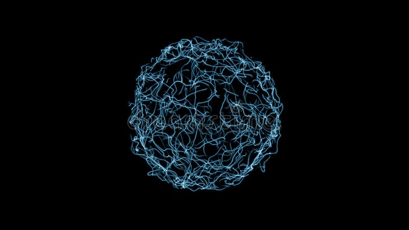 Abstract Sphere from Neuron Swirls Stock Illustration - Illustration of ...