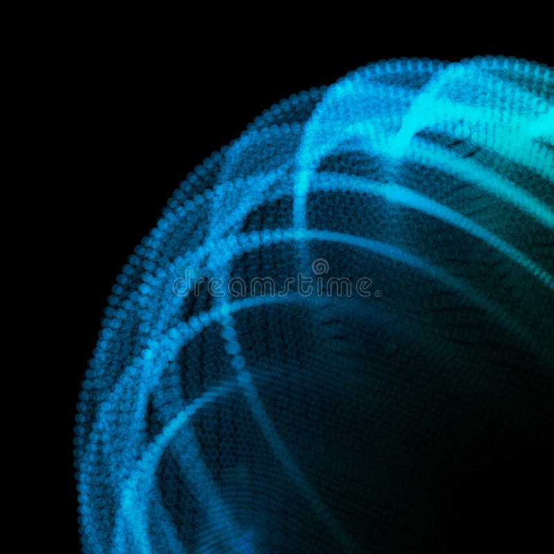 Abstract Sphere of Noise Points Array. Dots Vector Illustration. Stock ...