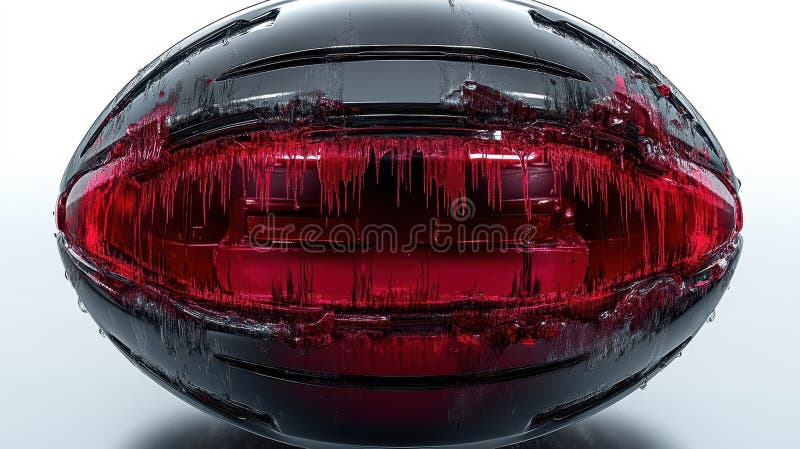 Abstract Sphere, Red Drip Art Stock Illustration - Illustration of ...