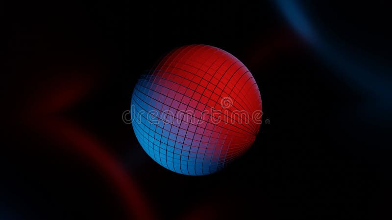 Abstract Sphere with Squares Rotating. Stock Video - Video of video ...