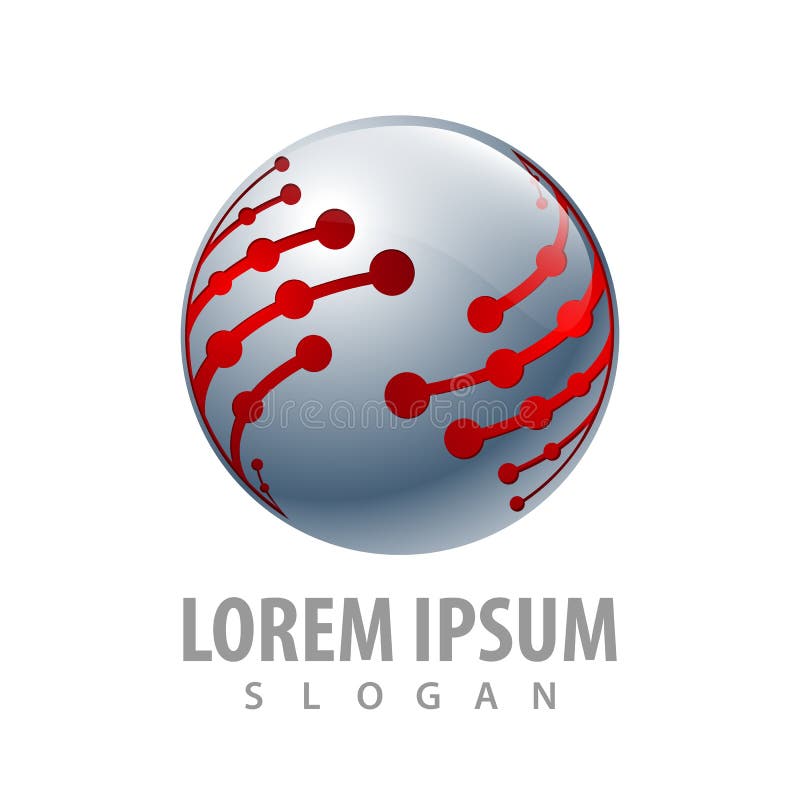 Sphere Technology Media Logo Concept Design. Symbol Graphic Template ...