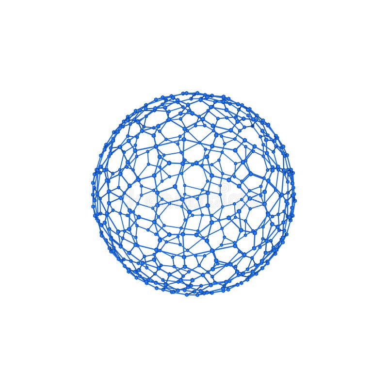Sphere in Lattice stock illustration. Illustration of link - 103941