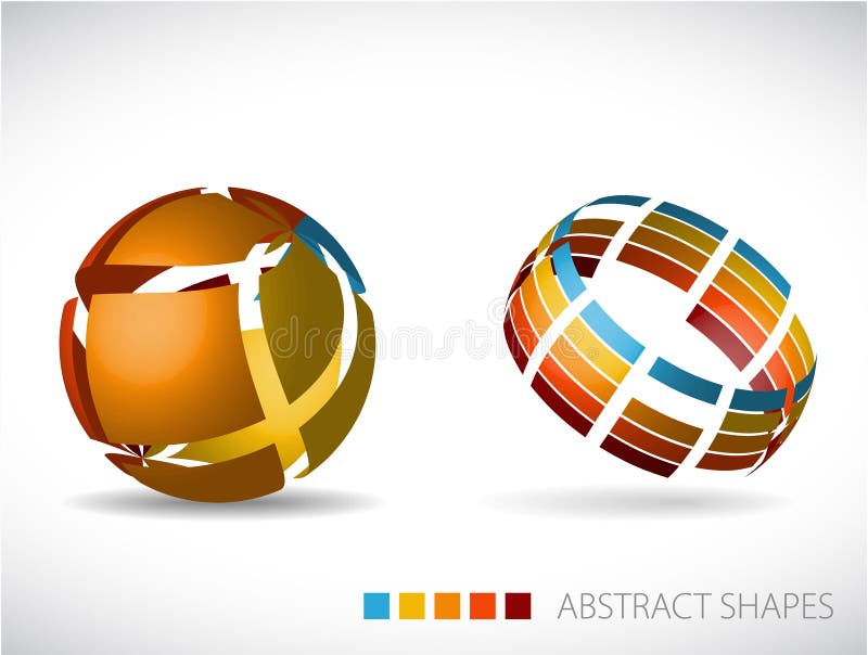 Abstract spheres stock illustration. Illustration of line - 15680155