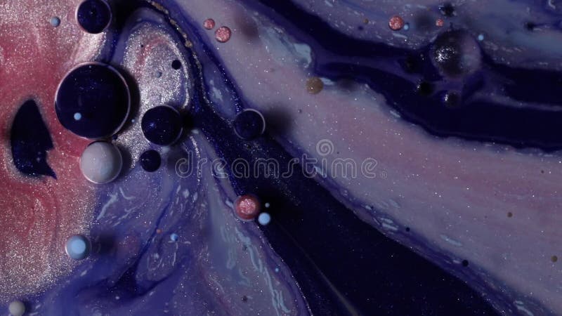 Abstract Spheres, Molecules, Cells. Movement of Paint Bubbles in the ...
