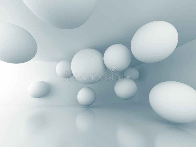 Abstract Spheres Shapes Wallpaper Background Stock Illustration ...
