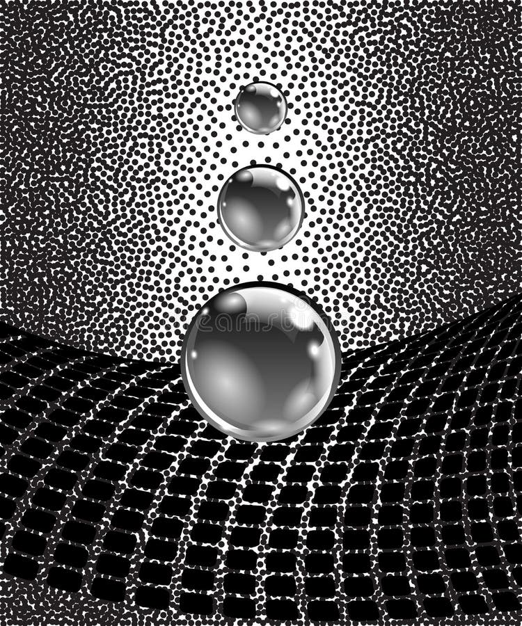 Abstract Spheres with Surface. Concept Business Design Stock Vector ...