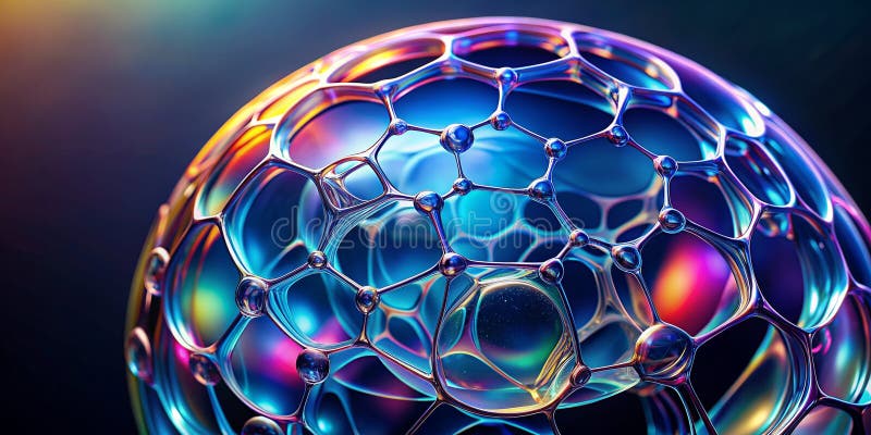 Abstract Spherical Bubble Structure AI Generative Stock Illustration ...