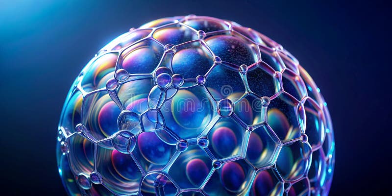 Abstract Spherical Bubble Structure Generative by AI Stock Photo ...