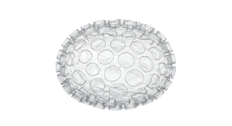 Abstract Spherical Structure of Interlocking Transparent Rings Stock ...