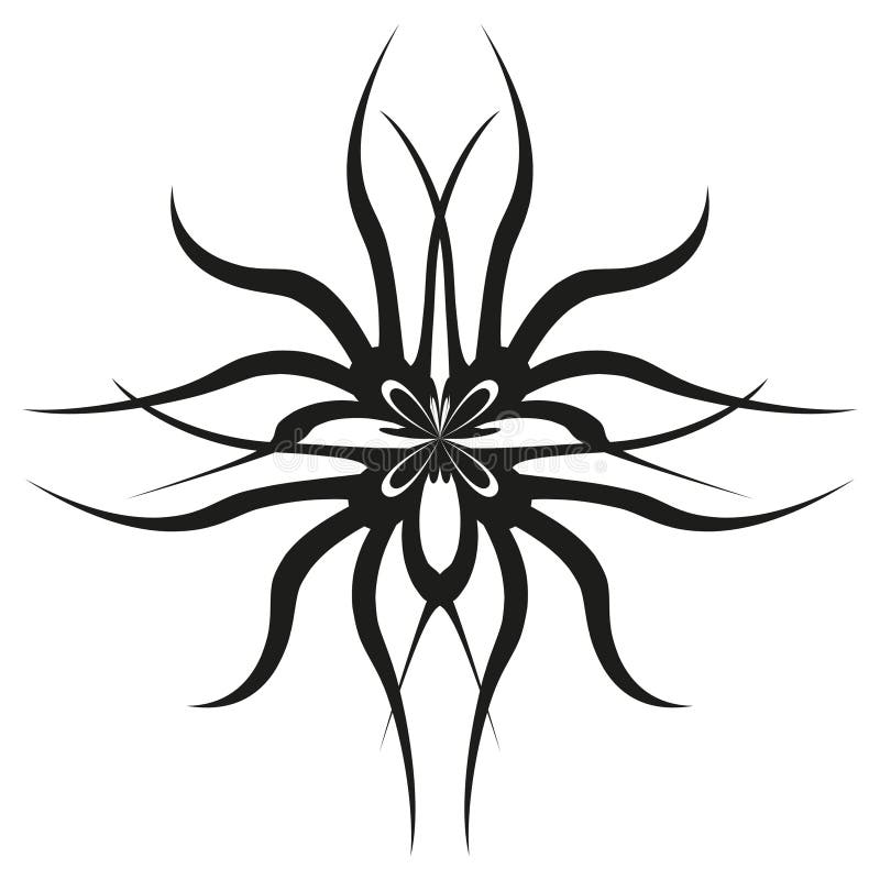 Abstract Spider Form. Stylized Arachnid Shape. Intricate Insect Design ...