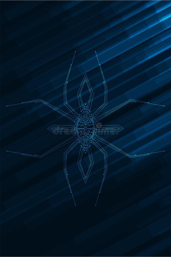 Abstract Spider Illustration Stock Vector - Illustration of bright ...