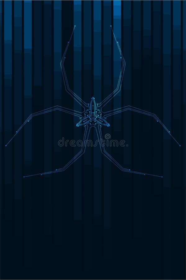 Abstract Spider Illustration Stock Vector - Illustration of dynamic ...