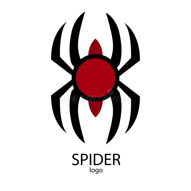 Abstract Spider Logo Illustration Template Design Stock Vector ...