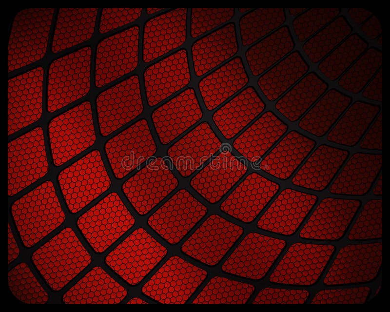 Spider Web. Cobweb on Red Background. Vector Illustration Stock Vector ...