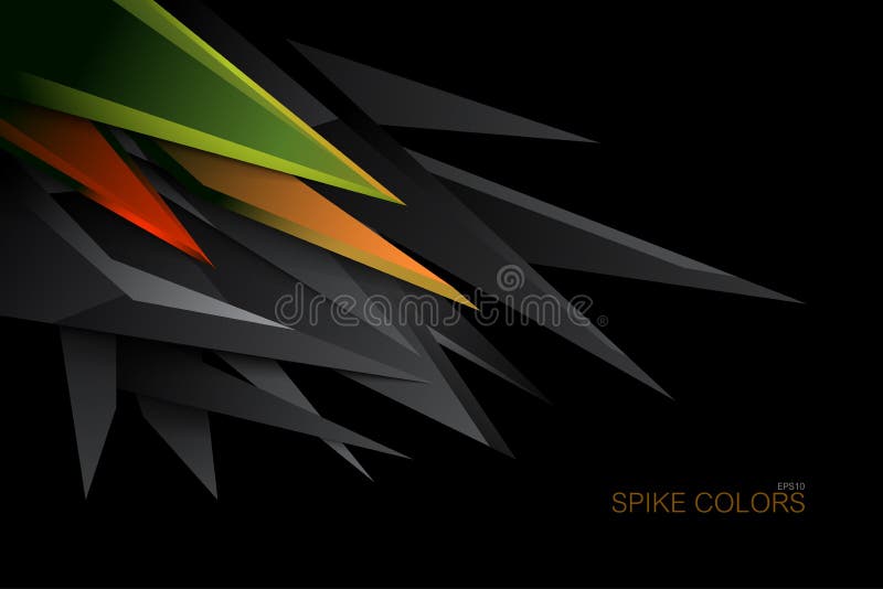 Abstract Spike Colors Shape Scene Stock Vector - Illustration of ...