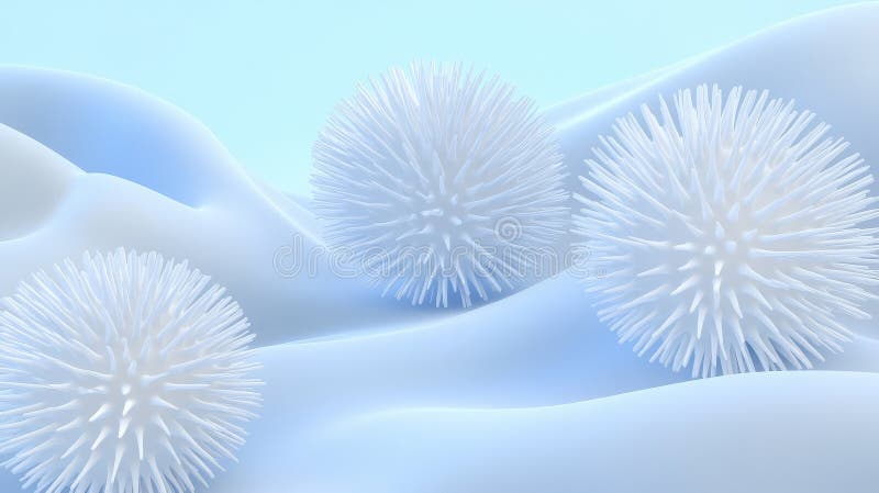 Abstract Spike Forms on Waves in Minimalist 3d Art for Creative ...