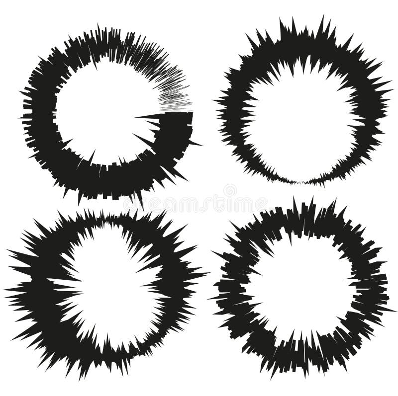 Spiky Circles Stock Illustrations – 141 Spiky Circles Stock ...