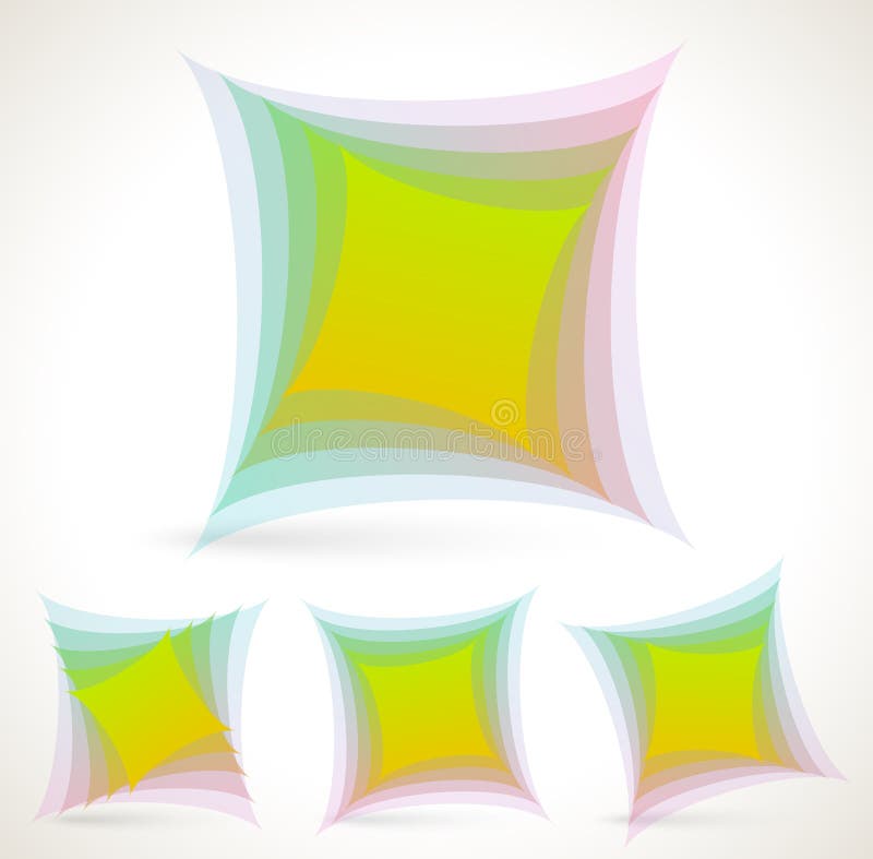 Abstract Spiky Shapes Fading into Transparent Stock Vector ...