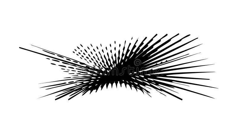 Abstract Spiky Starburst Explosion Dynamic Shape, Vector Design ...
