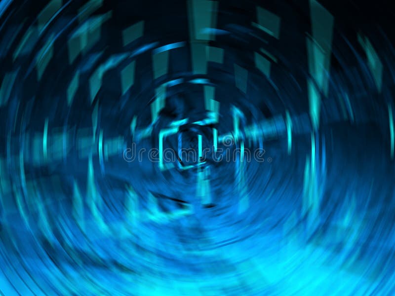 Abstract Spinning Composition in Blue Stock Illustration - Illustration ...
