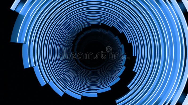 Abstract Spinning Sci Fi Spiral on a Black Background. Design. Rotating ... Abstract Spinning Sci Fi Spiral on a Black Background. Design. Rotating ...
