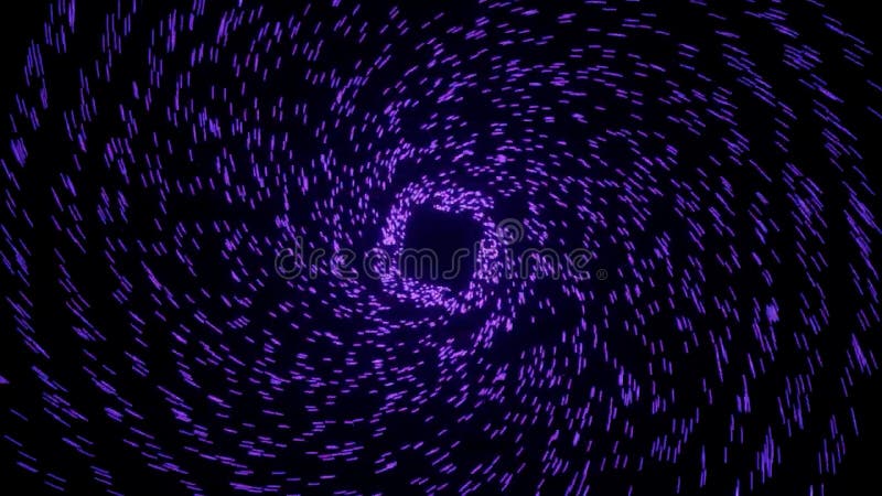 Abstract Spinning Space Objects with Starry Tails. Design Stock ...