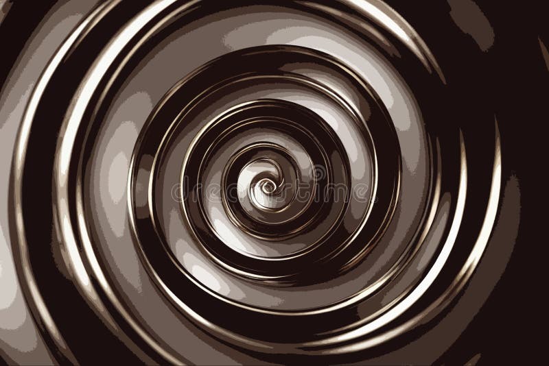 Abstract Spiral Background with Reflection Stock Illustration ...