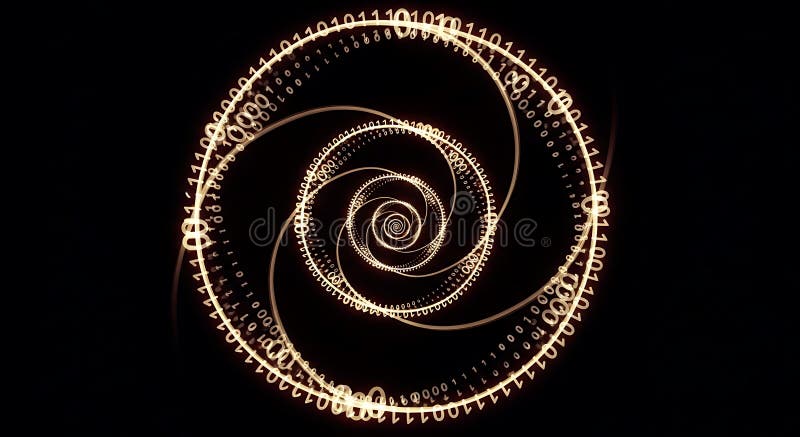 342 Glowing Binary Code Digital Background Representing Computer Technology Programming Data ...