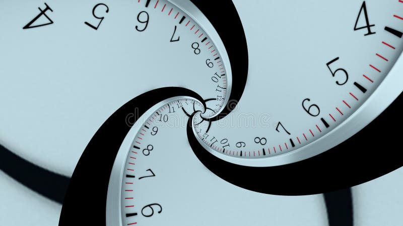 Abstract spiral clock stock illustration. Illustration of fleeting ...