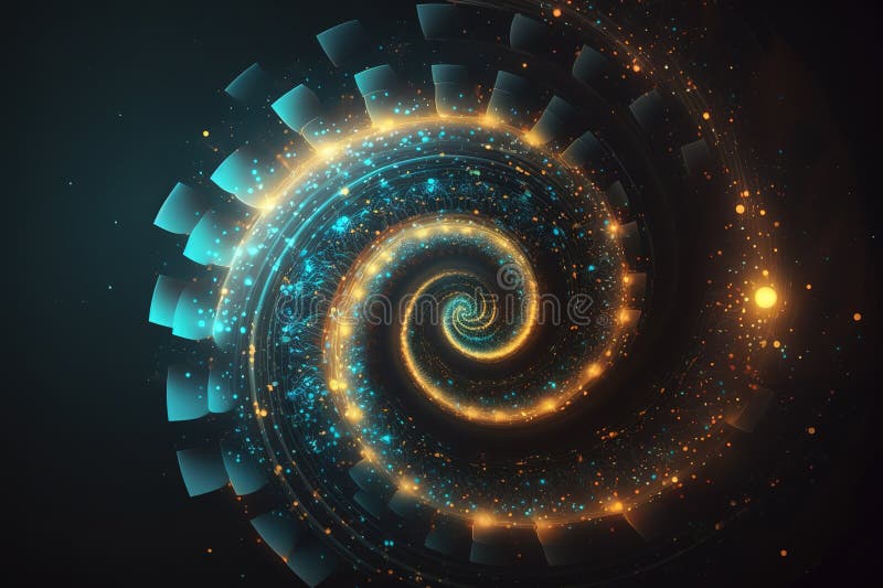 Spiral Concentric, Generative AI Stock Illustration - Illustration of ...