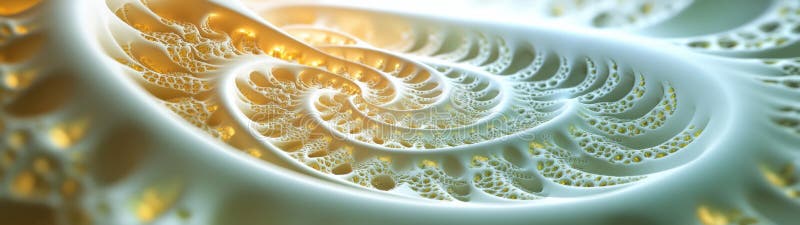 Abstract Spiral Design with Soft Light and Intricate Patterns Stock ...