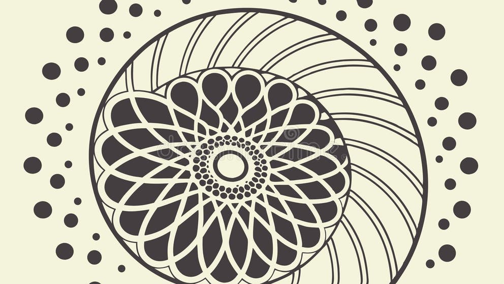 Abstract Spiral Dot Pattern, Vector Design Generative AI Stock Vector ...