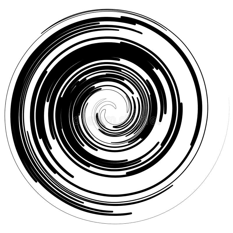 Abstract Spiral Elements. Abstract Unique Swirl, Twirl Shape on Stock ...